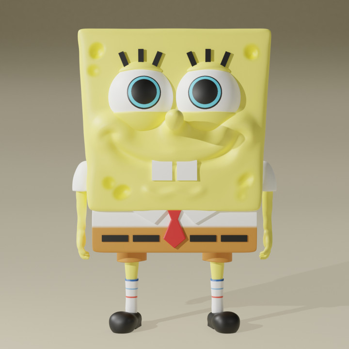 3D Printable SPONGE BOB by Victor Hidalgo Medina