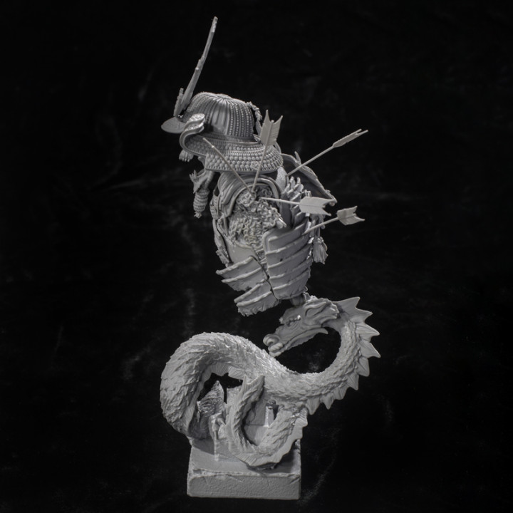 3D Printable BUST SAITO BENKEI THE STANDING DEATH + PERSONAL STAND by ...