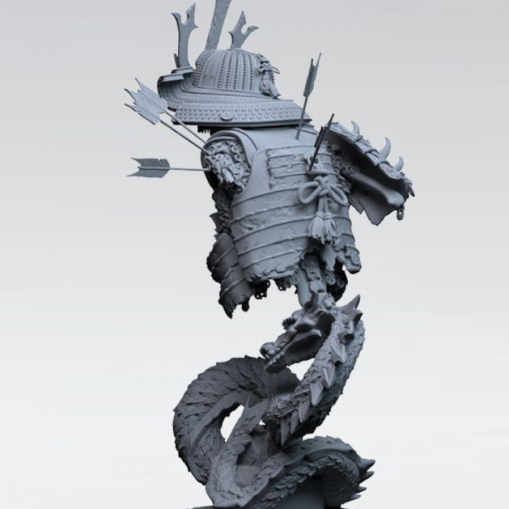 3D Printable BUST SAITO BENKEI THE STANDING DEATH + PERSONAL STAND by ...