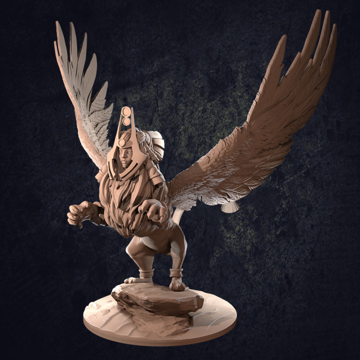 3D Printable The Sphinx - Presupported by The Dragon Trappers Lodge