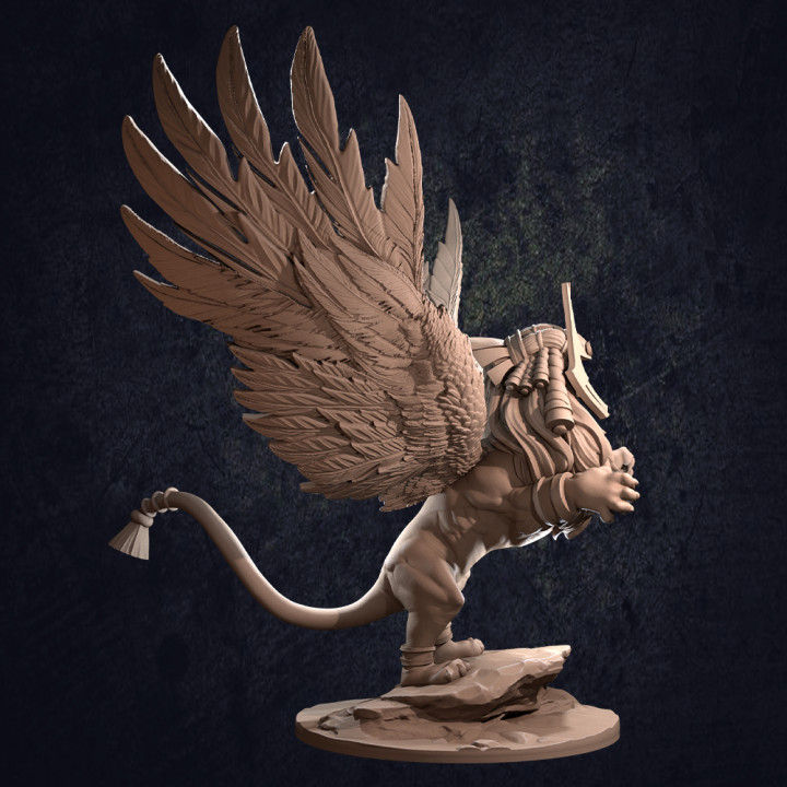 3D Printable The Sphinx - Presupported by The Dragon Trappers Lodge