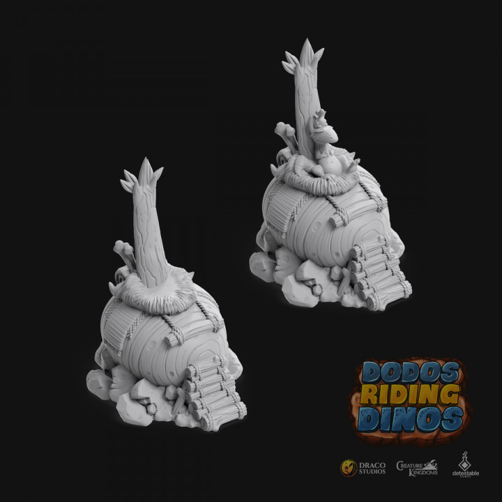 3D Printable Dodosaurus Throne from Dodos Riding Dinos by Draco Studios