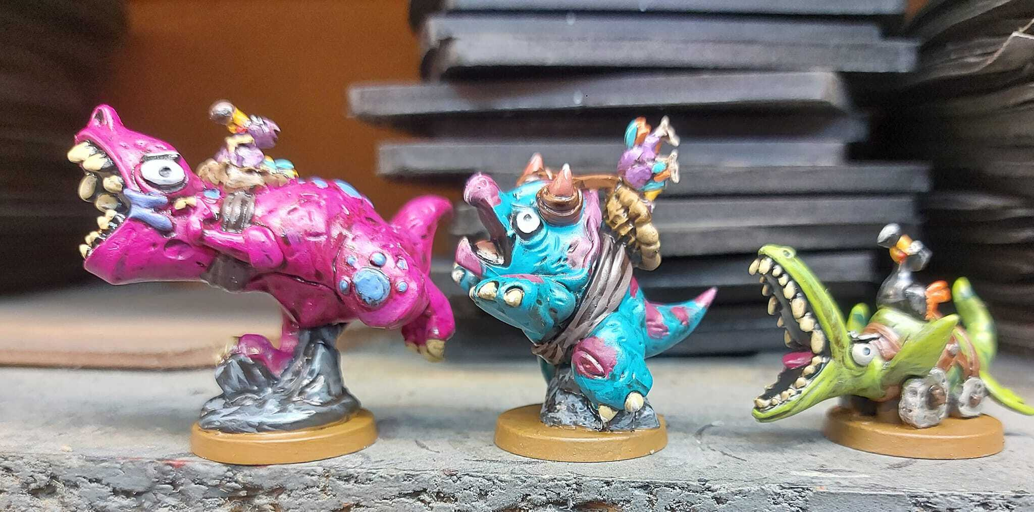 3D Printable Dodos Riding Dinos - Print & Play included! by Draco Studios