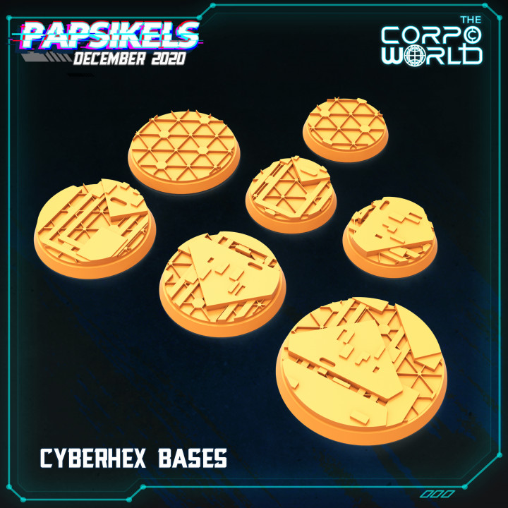 3D Printable CYBERBASE - DECEMBER 2020 by PAPSIKELS MINIATURES