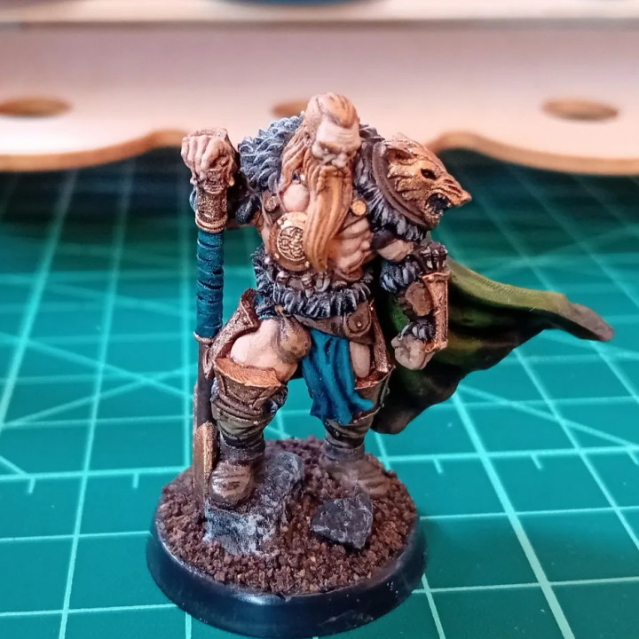 3D Print of Barbarian Chieftain by albalaordengarca