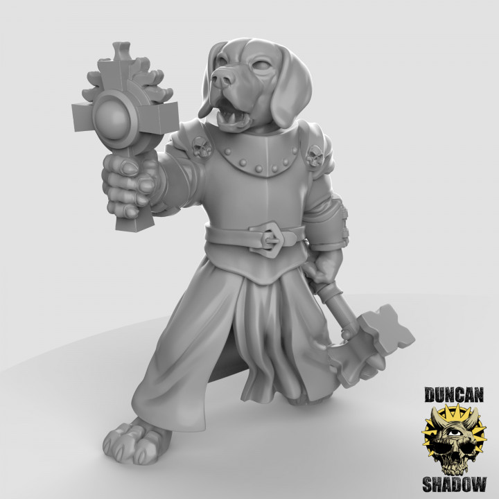 3D Printable Beagle Clerics (pre Supported) by Duncan Shadow