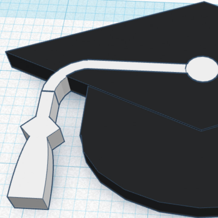 3D Printable graduation hats by Eli