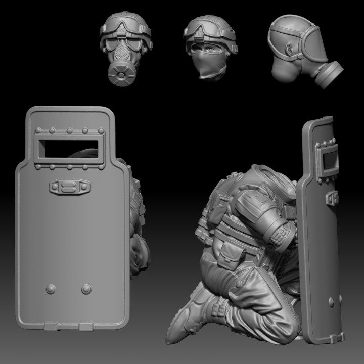 3D Printable 006 Shield by Sergeant Hammer