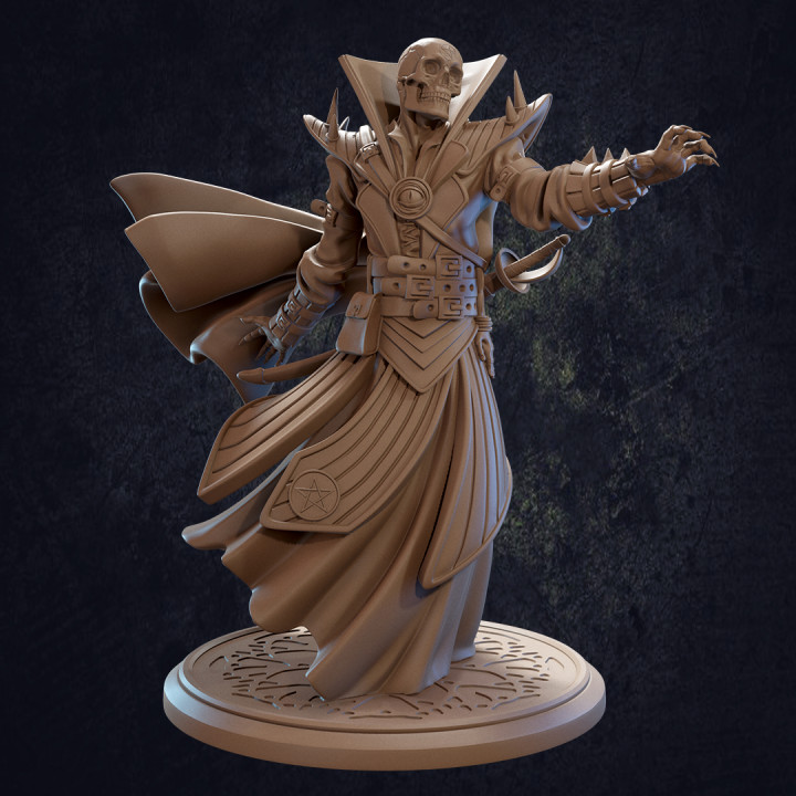3D Printable Azaezal Skeleton Warlock - Presupported by The Dragon ...