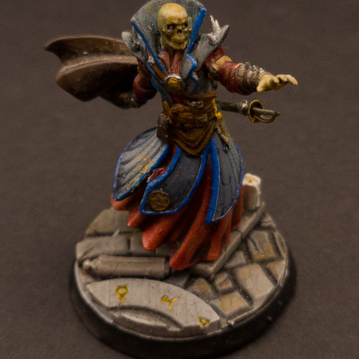 3D Print of Azaezal Skeleton Warlock - Presupported by OffColorOtter