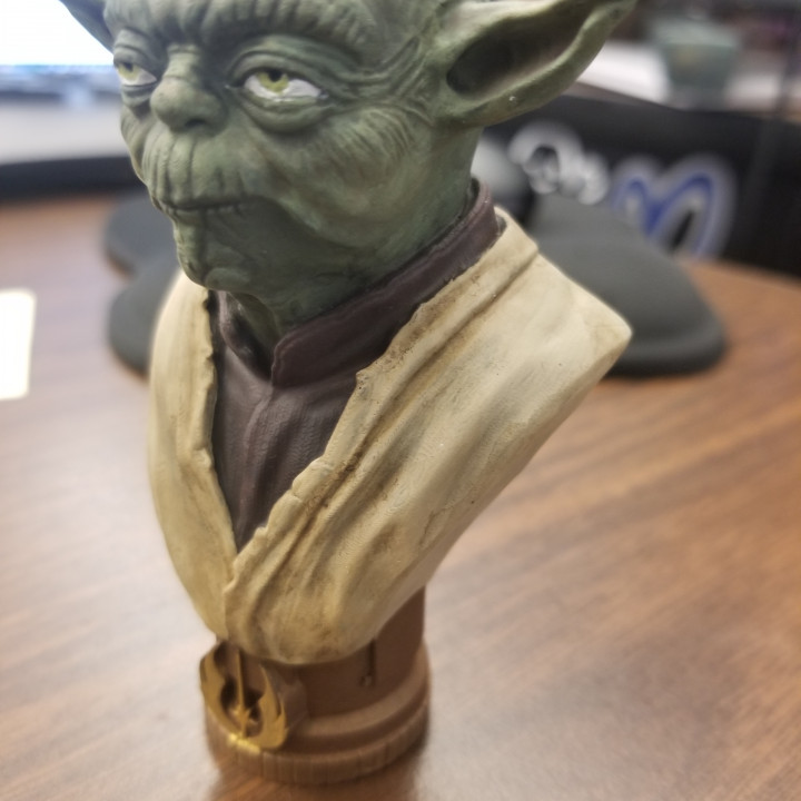 3D Print of Master Yoda Bust by aboyd