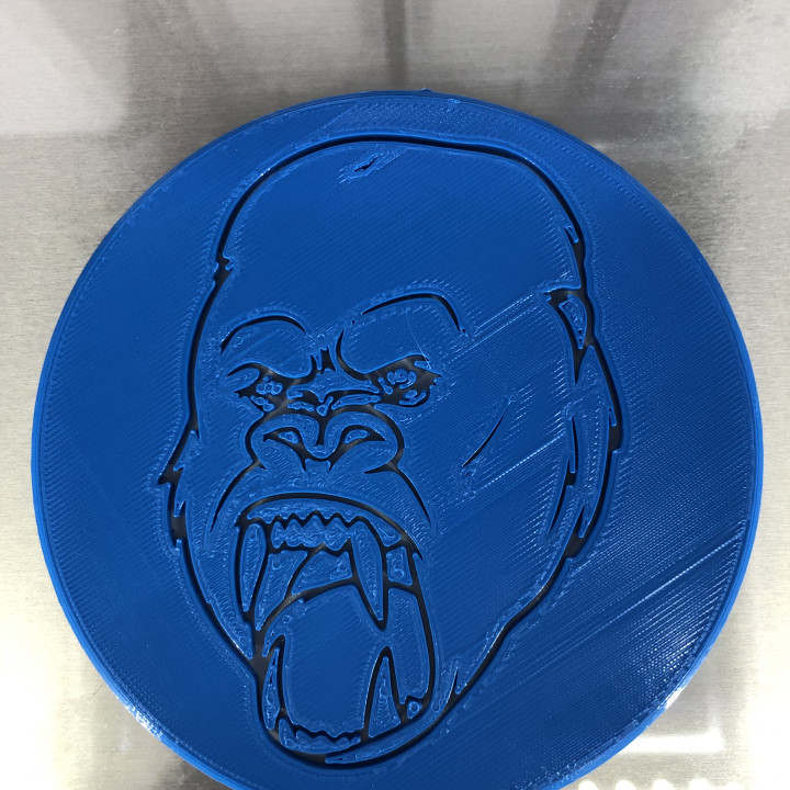 3D Printable King Kong drinkcoaster by Idea Lab