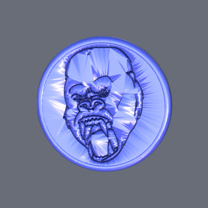 3D Printable King Kong drinkcoaster by Idea Lab