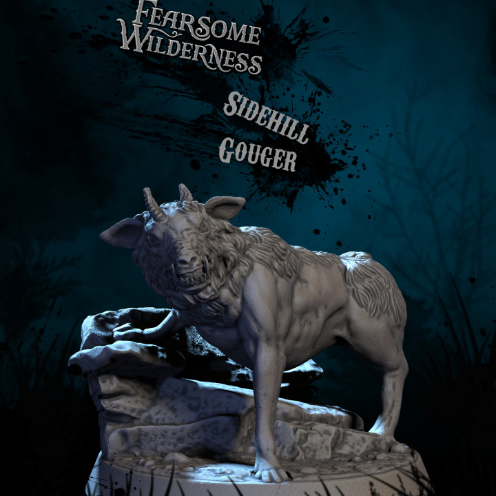 3D Printable The Sidehill Gouger by Geektopia Games