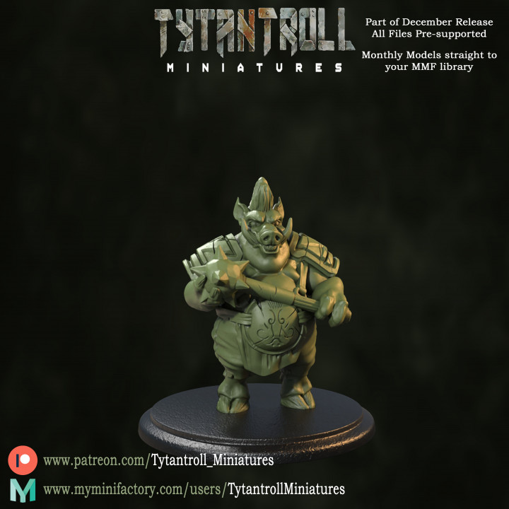 3D Printable Pigman Maceman Standing [Pre-Supported] by TytanTroll ...