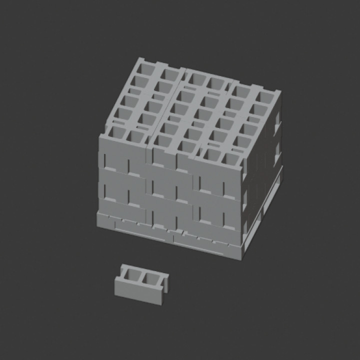 3D Printable Cinderblocks by Michael Crossman