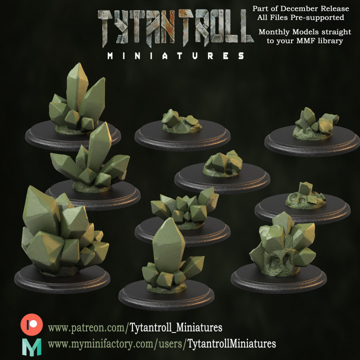 3D Printable Crystals Scatter/Depleted by TytanTroll Miniatures