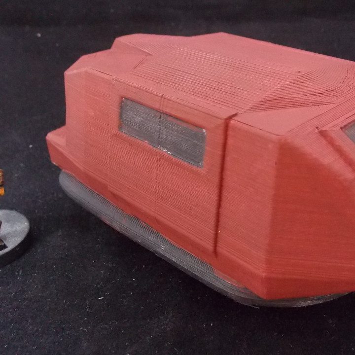 3D Printable Sci-fi Hover-van by Michael Crossman