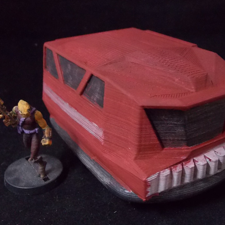 3D Printable Sci-fi Hover-van by Michael Crossman 3D Printable Sci-fi Hover-van by Michael Crossman