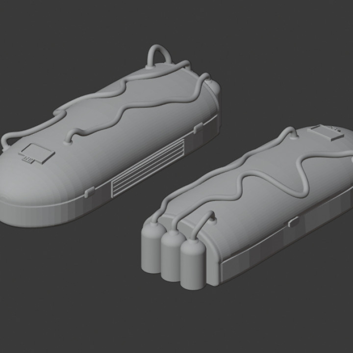 3D Printable Sci-fi Cryo-tubes by Michael Crossman