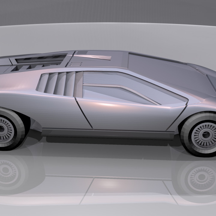 3D Printable Studio di Stile su Lamborghini LP500 (the first Countach ...