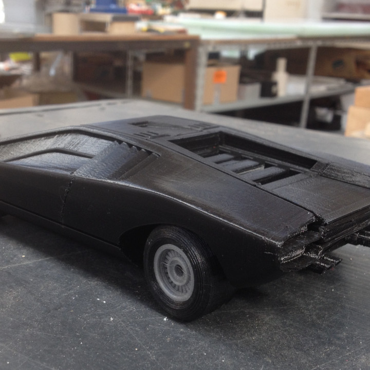 3D Printable Studio di Stile su Lamborghini LP500 (the first Countach ...