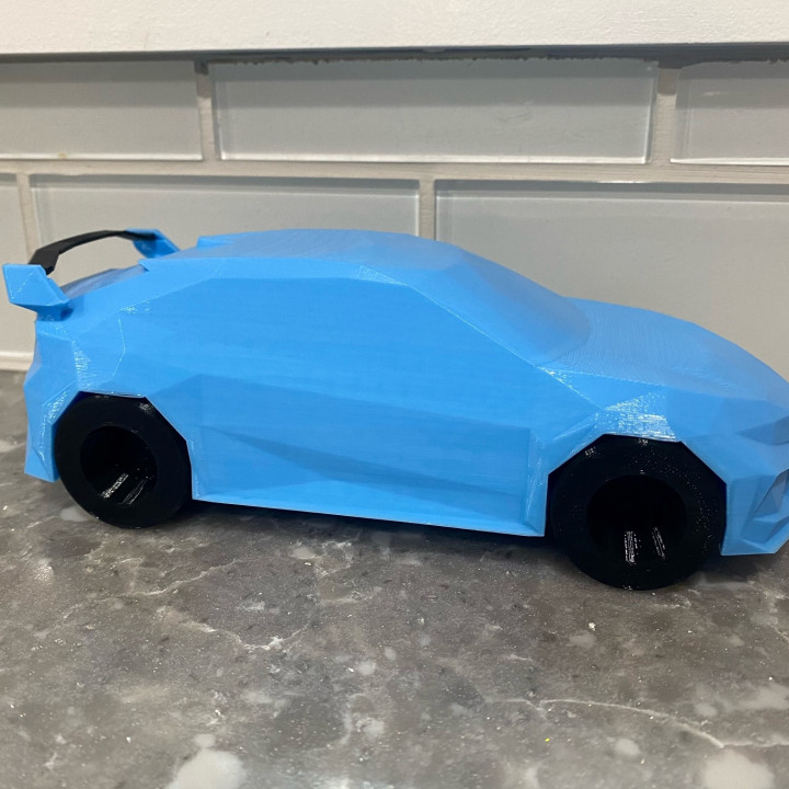 3D Printable Low Poly Honda Civic Type R by Turtleman