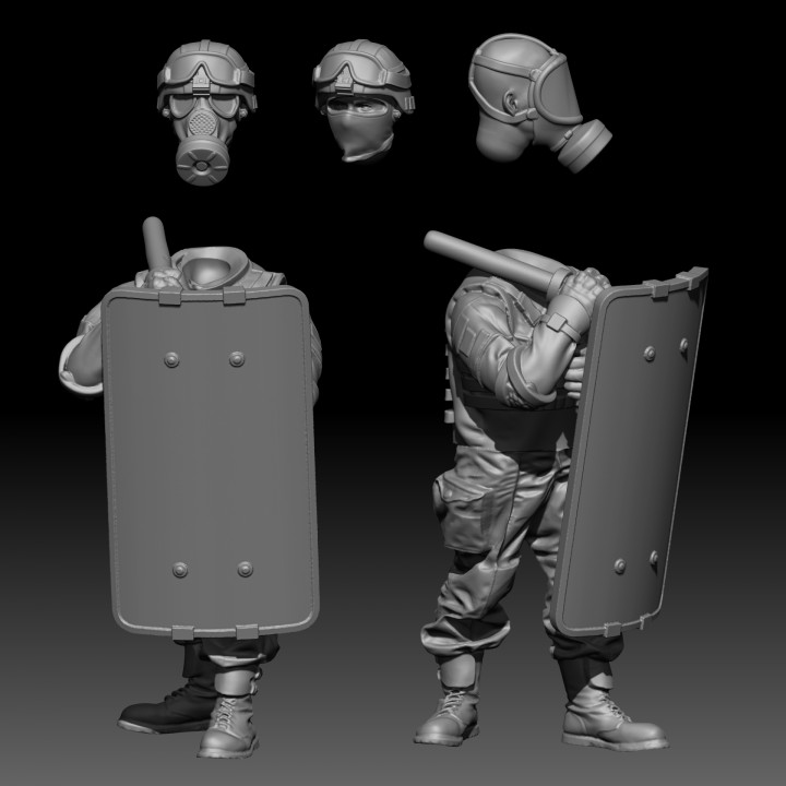 3D Printable 009 Shield by Sergeant Hammer