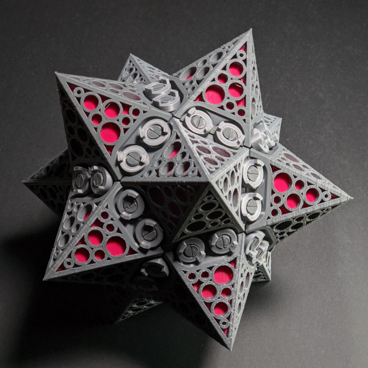 3D Printable Gothic Star Ball by Clockspring