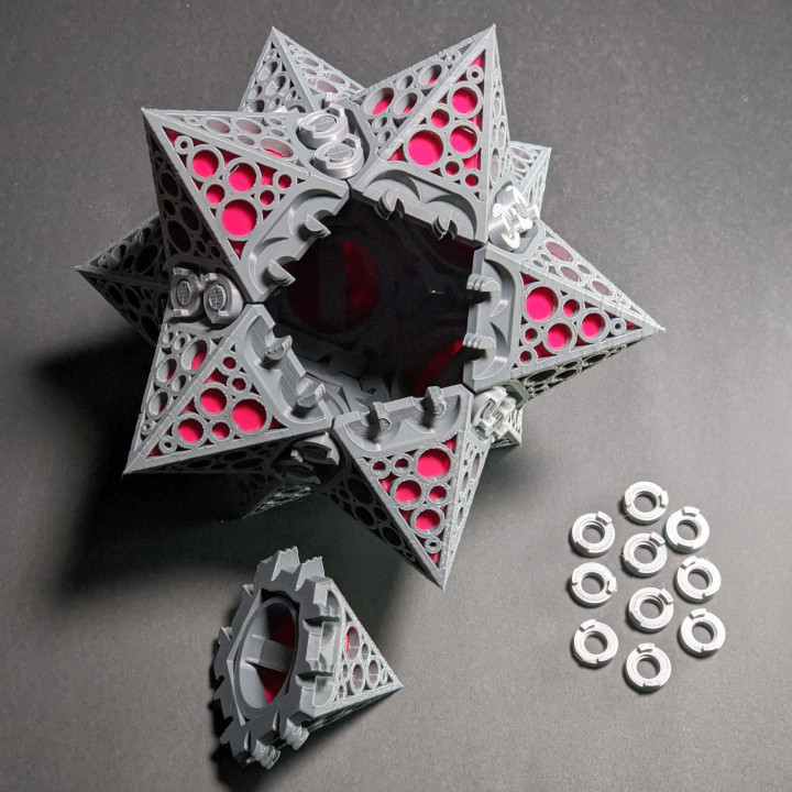 3D Printable Gothic Star Ball by Clockspring