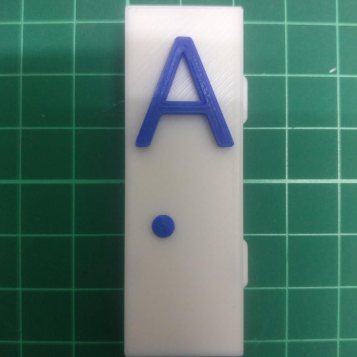 3D Printable Magnetic Alphabet Braille Brick by Aeyes Kreations