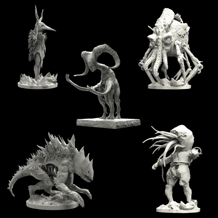 3D Printable E00 Lotus Monster Pack by Black Blossom Games