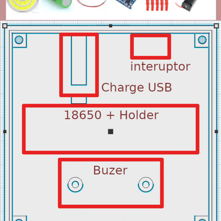 3D Printable loop game circuit by thillet pierre