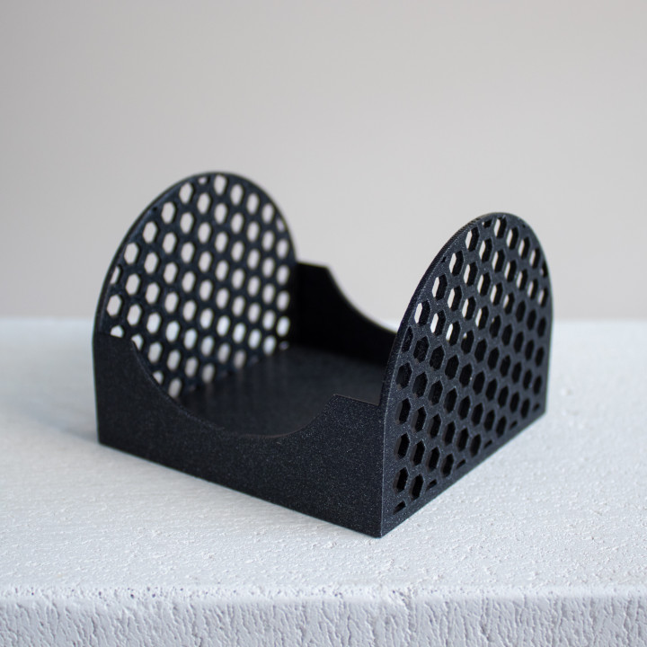 3D Printable Honeycomb Memo Storage Box, Notes Organizer by Erwin Boxen