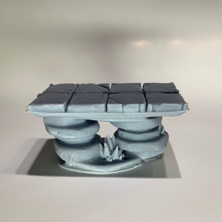 3D Printable Elevated dungeon tile by David Rardin