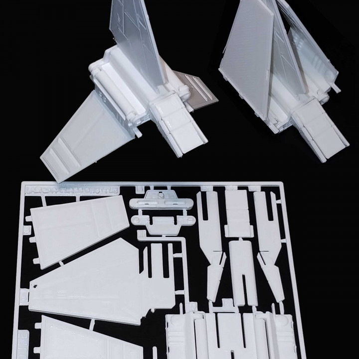 3D Printable Lambda-Class Imperial Shuttle Kit Card by Michael Grugel