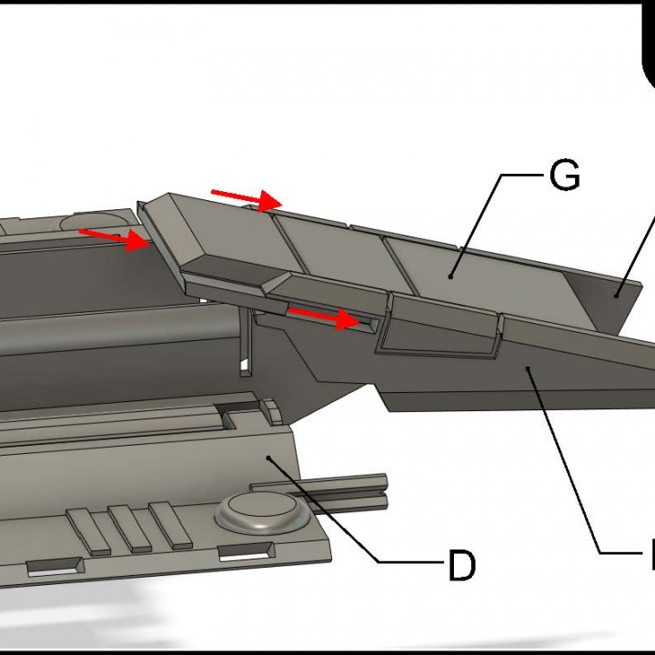 3D Printable Lambda-Class Imperial Shuttle Kit Card by Michael Grugel