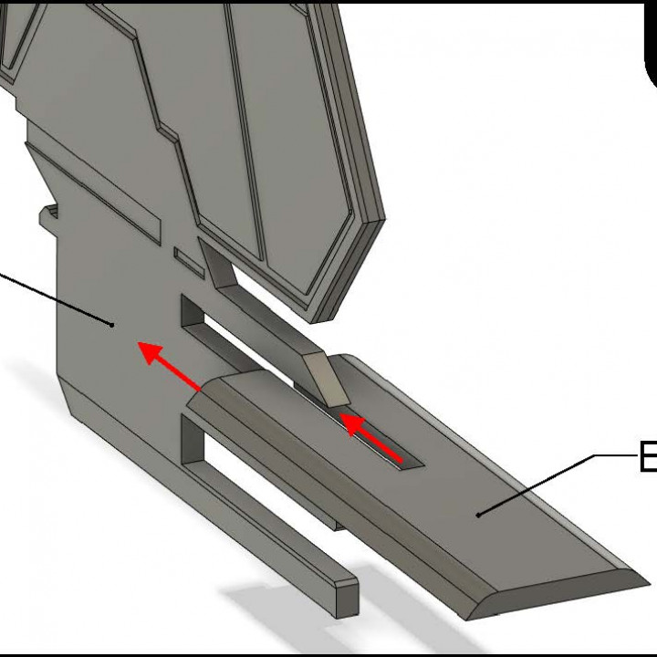 3D Printable Lambda-Class Imperial Shuttle Kit Card by Michael Grugel