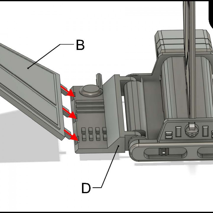 3D Printable Lambda-Class Imperial Shuttle Kit Card by Michael Grugel