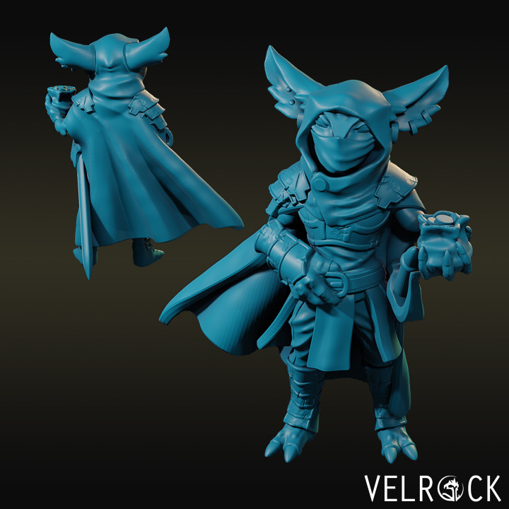 3D Printable Goblin Thief with Gold Pouch (Male) NOW PRESUPPORTED by ...