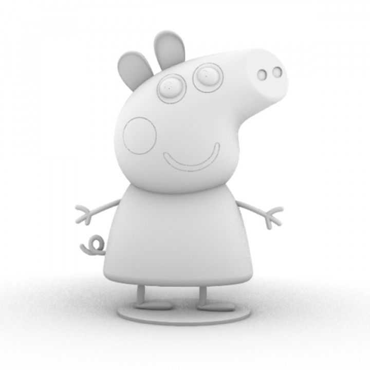 3D Printable Peppa pig by Cyril
