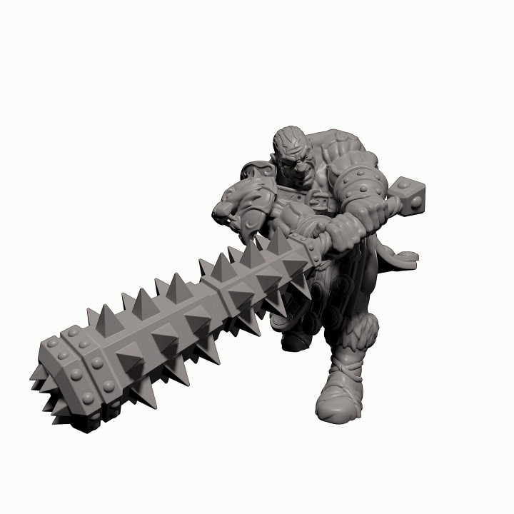 3D Printable Goliath Barbarian 2-Handed Weapon - - Professionally pre ...