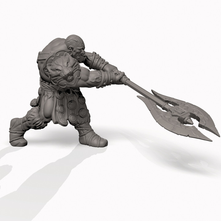 3D Printable Goliath Barbarian 2-Handed Weapon - - Professionally pre ...