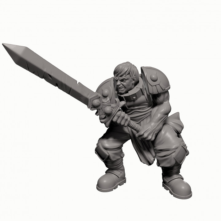 3D Printable Human Fighter Knight - Professionally pre-supported! by ...