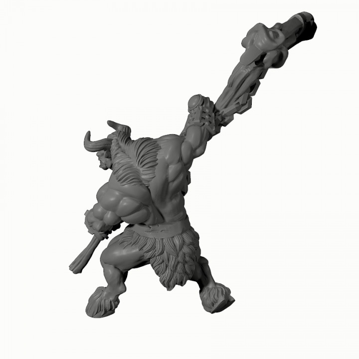 3D Printable Minotaur Champion - Professionally pre-supported! by Greg Kourakos