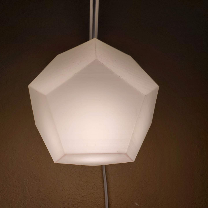 3D Printable Polygon Lamp Shade by Sherm Stebbins