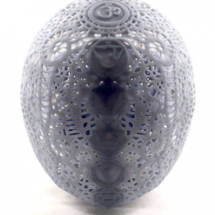 3D Printable Filigree Anatomical Skull - Pre-supported STL by Matthew