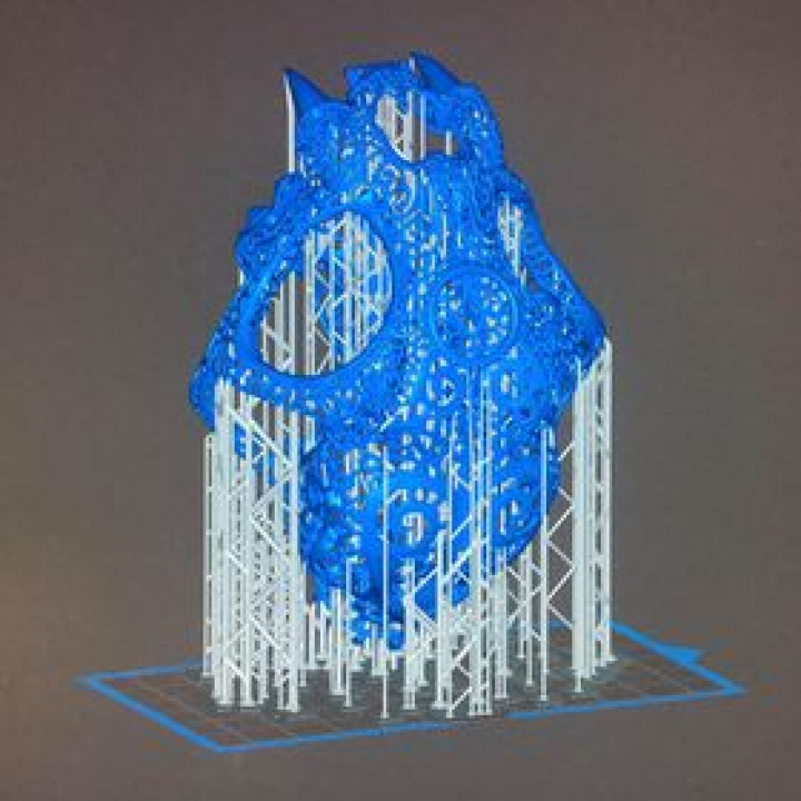 3D Printable Filigree Anatomical Bobcat Skull - Pre-supported STL by ...