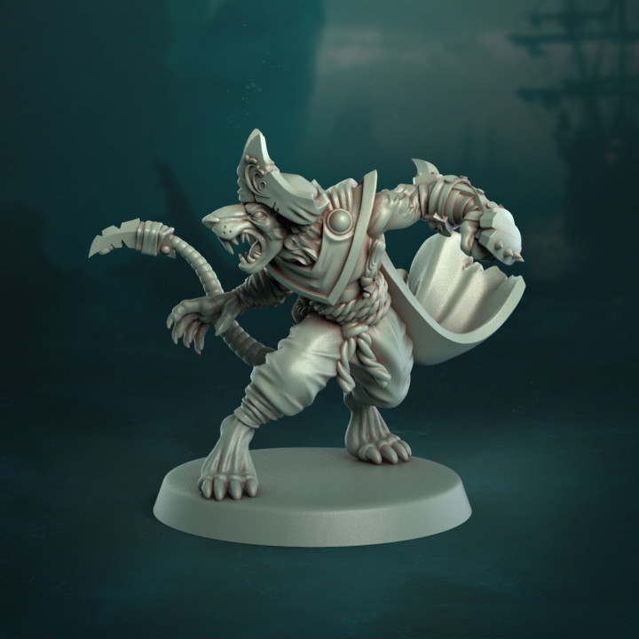 3D Printable Pi'Rat runner 1 by Punga Miniatures