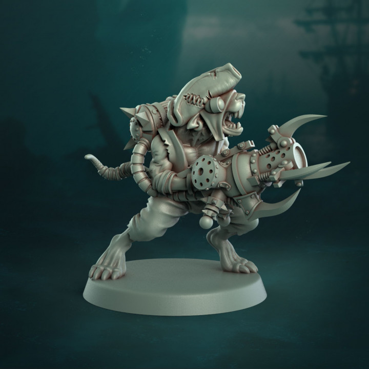 3D Printable Pi'Rat Thrower 2 by Punga Miniatures
